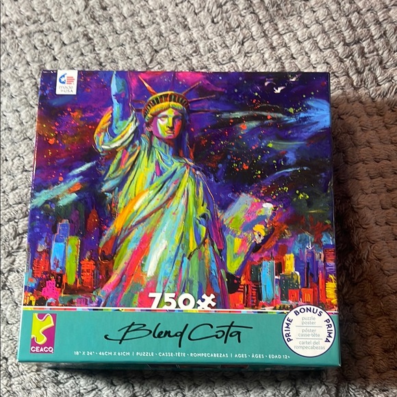 Games | New Blend Cota 75 Pence Statue Of Liberty Puzzle | Poshmark